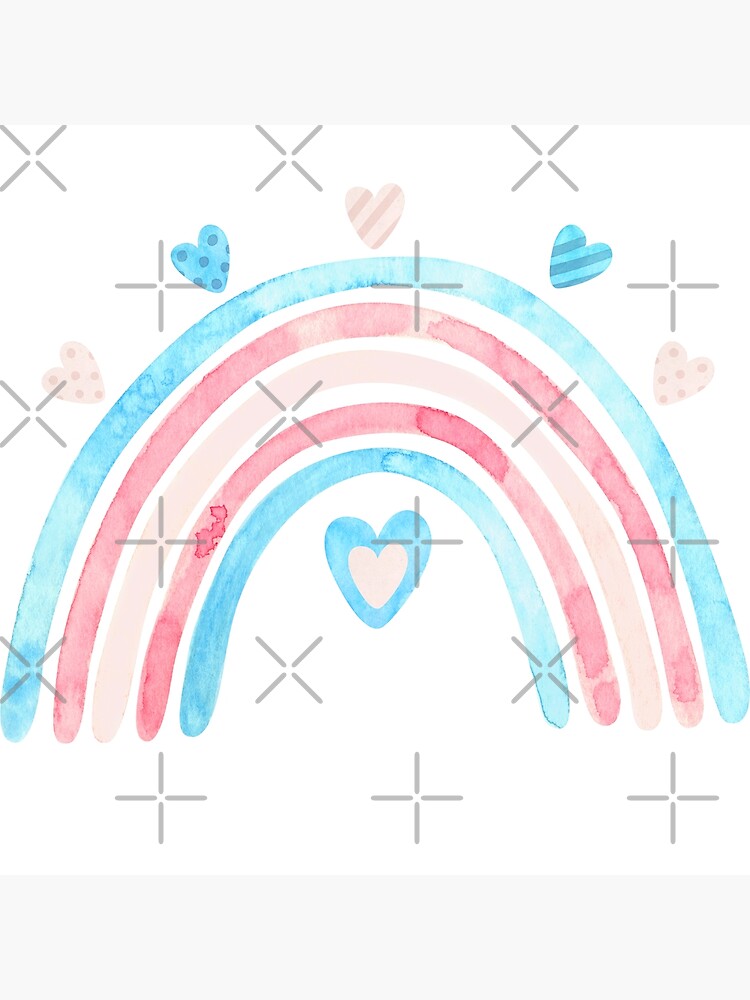 "Pride Month Trans Coloured Rainbow design blue" Poster for Sale by ...
