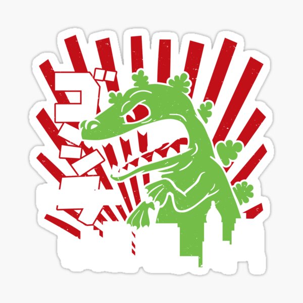 "Green Reptar Rugrats" Sticker for Sale by KickstartBowler | Redbubble