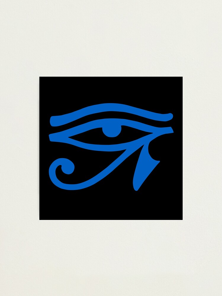 "Blue Eye of Horus symbol" Photographic Print for Sale by effervescence ...