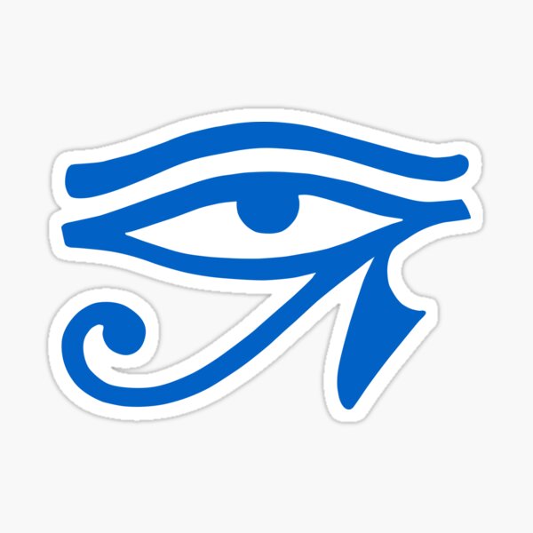 "Blue Eye of Horus symbol" Sticker by effervescence | Redbubble