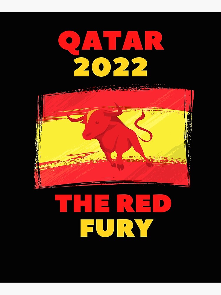 "Qatar 2022 The Red Fury " Art Print for Sale by WowAllinOne | Redbubble