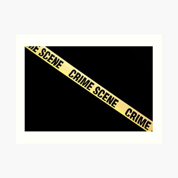 "Crime scene ribbon cut out. Transparent background. " Art Print for ...