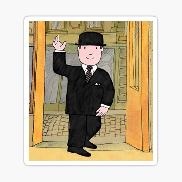"Mr Benn" Sticker for Sale by Glinda-39 | Redbubble