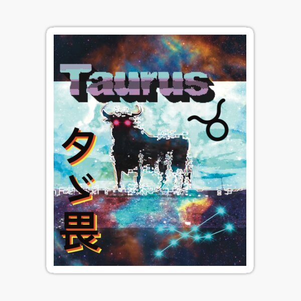 "Taurus Bull Zodiac " Sticker for Sale by Trashkrush | Redbubble