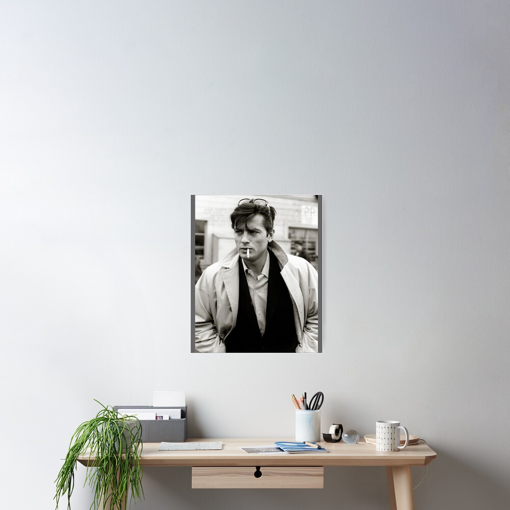 "Alain Delon smoking cigarette Classic" Poster for Sale by ...