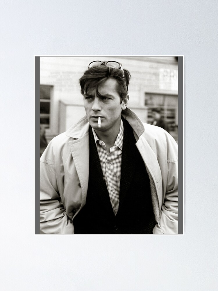 "Alain Delon smoking cigarette Classic" Poster for Sale by ...