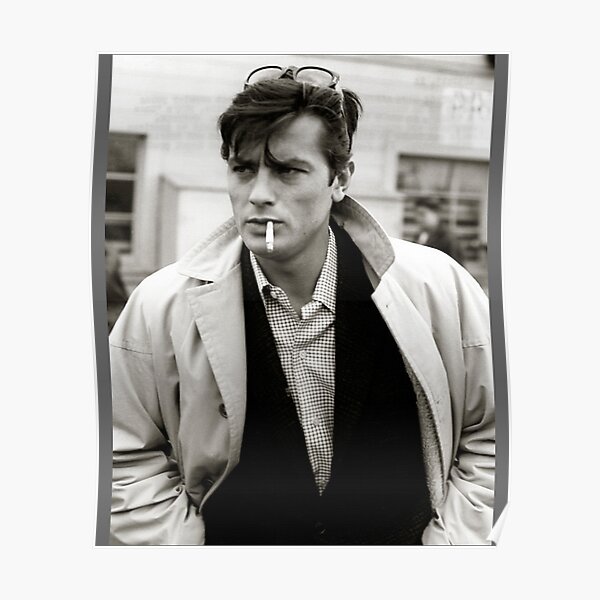 "Alain Delon smoking cigarette Classic" Poster for Sale by ...