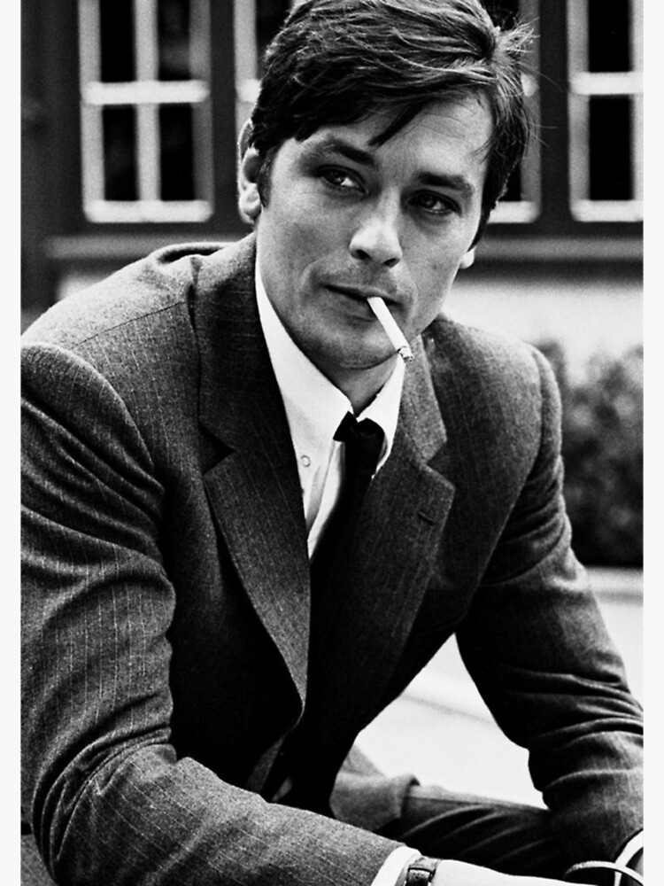 "Alain Delon smoking Classic" Sticker for Sale by DavidCurl9207 | Redbubble
