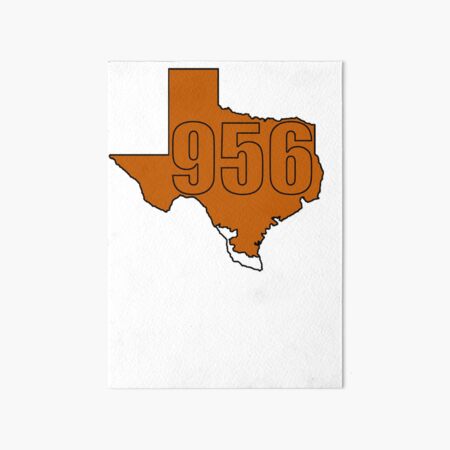 "Texas State 956 | 956 Area Code | Laredo TX | Hometown" Art Board ...