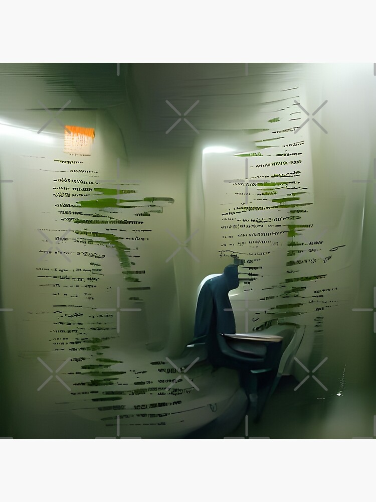 "Programmer In A Cubicle AI-GENERATED ART" Poster for Sale by zeroes ...
