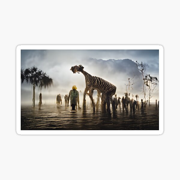 "The Last Human Left AI-GENERATED ART" Sticker for Sale by zeroes-and ...