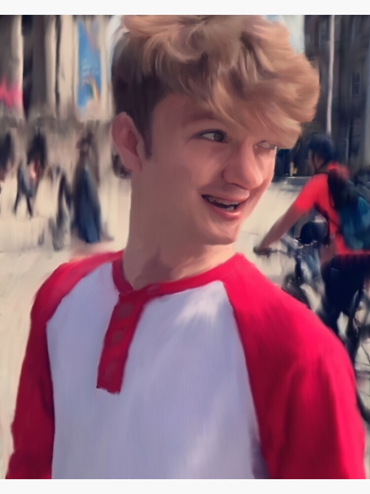 "Tommyinnit Painting Red Shirt" Photographic Print for Sale by ...