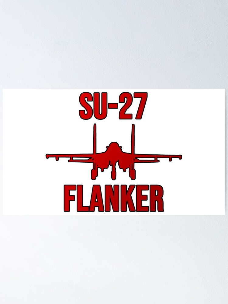 "Su-27 Flanker Flag Version" Poster for Sale by LoenDebr | Redbubble