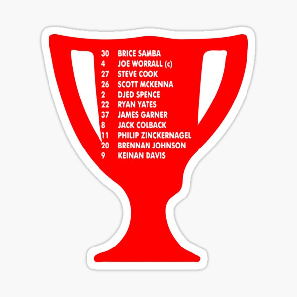 "nottingham forest fc" Sticker for Sale by ZIIFITCHI | Redbubble