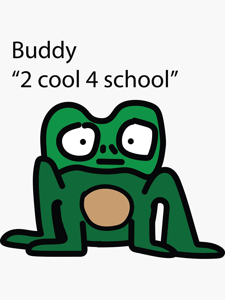 "Buddy: Frog by Sam" Sticker for Sale by GamesBySam | Redbubble
