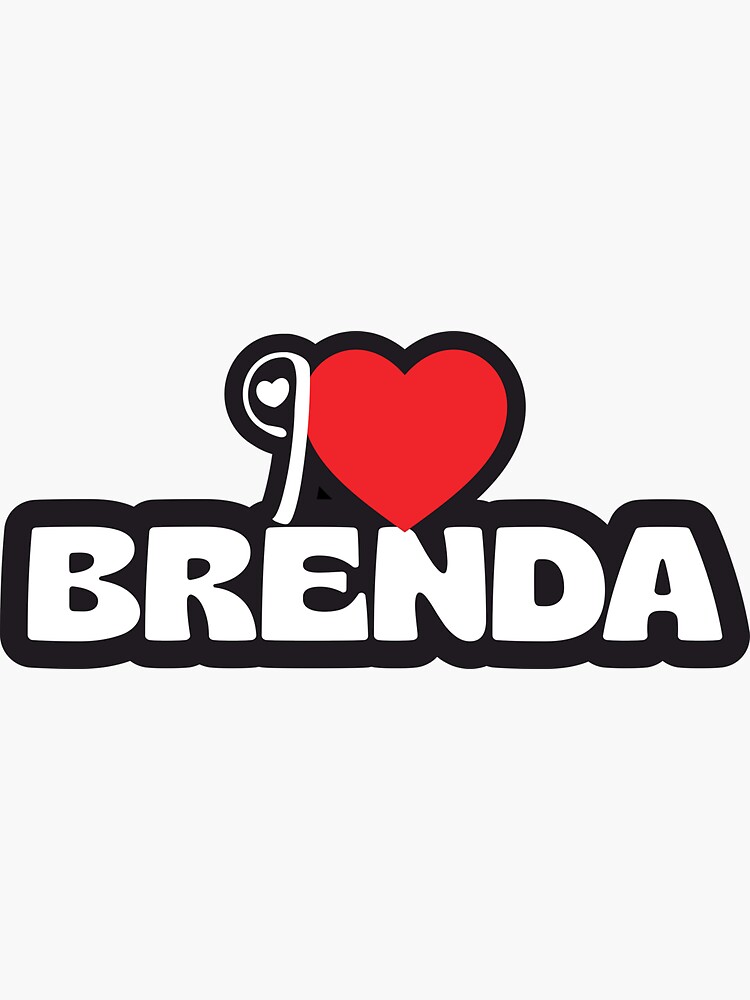 "I love Brenda, Brenda Calligraphy, Gift for Brenda, Custom Gift Brenda ...