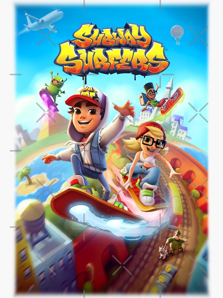 "Subway surfers" Sticker for Sale by sikmnxj | Redbubble