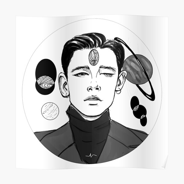 ""Alden" Day 67: 365 Days of Drawing June 2022" Poster by aiouises ...