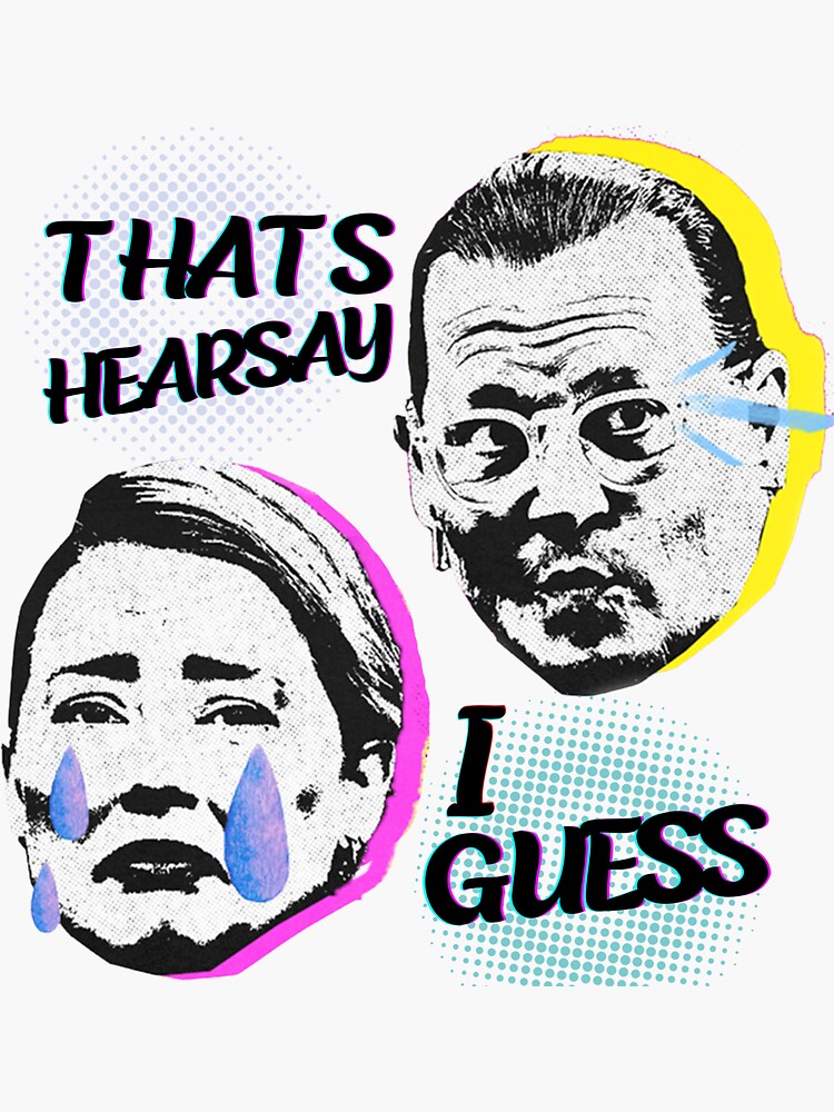 "Jhonny depp and Amber heard " Sticker for Sale by uzlerx | Redbubble