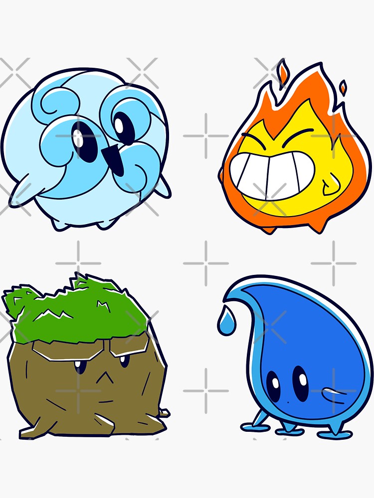 "Elemental Babies" Sticker for Sale by mrankin-art | Redbubble