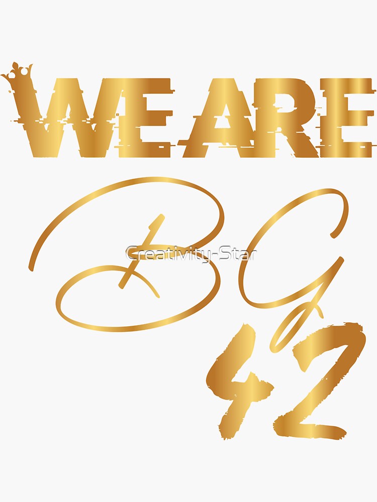 "We Are BG 42" Sticker for Sale by Creativity-Star | Redbubble