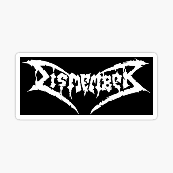 "Dismember Logo | Death Metal" Sticker for Sale by DerWald | Redbubble