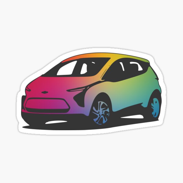"Chevy Bolt 2022 (Rainbow)" Sticker for Sale by fireball916 | Redbubble