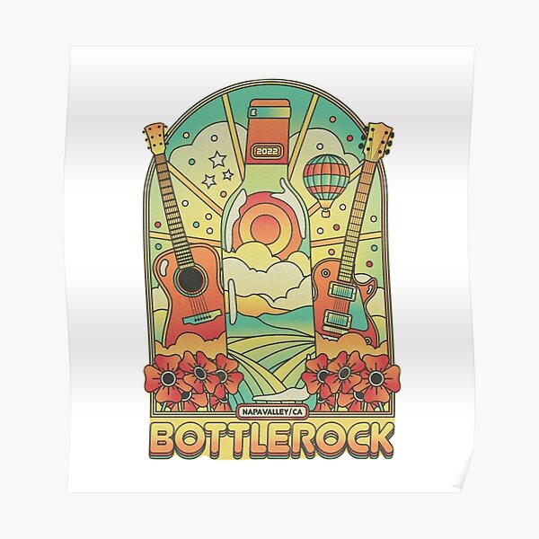 "Bottlerock festival" Poster for Sale by urbanstall | Redbubble