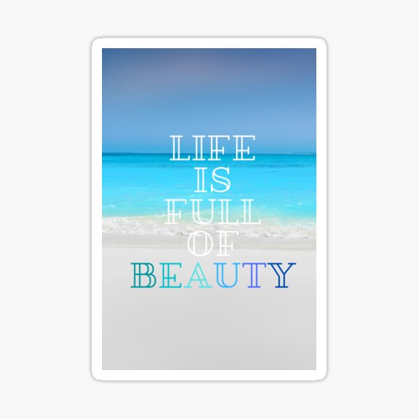 "Beutiful Cool Beach & sand" Sticker for Sale by myprahaStudio | Redbubble
