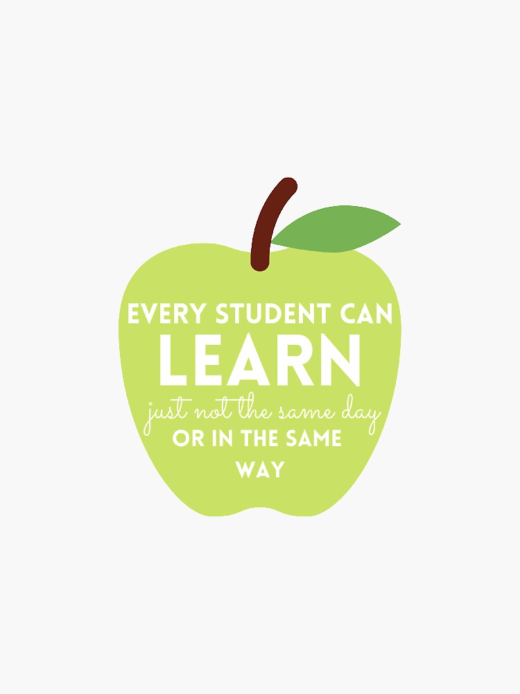 "Every Student Can Learn" Sticker for Sale by mackenziekeir | Redbubble