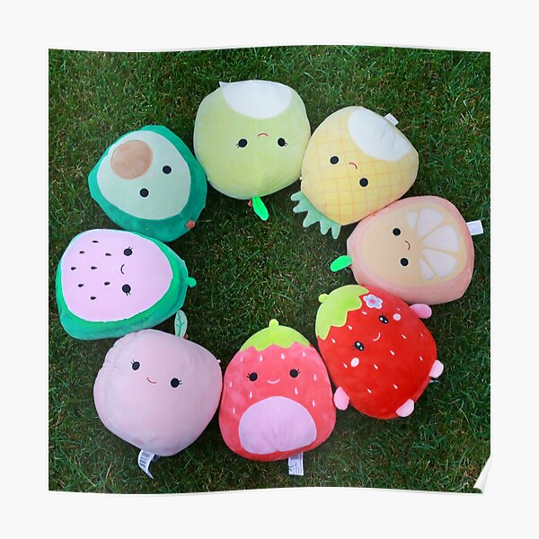 "Squishmallow Fruits Photo" Poster for Sale by sapphicsquish | Redbubble