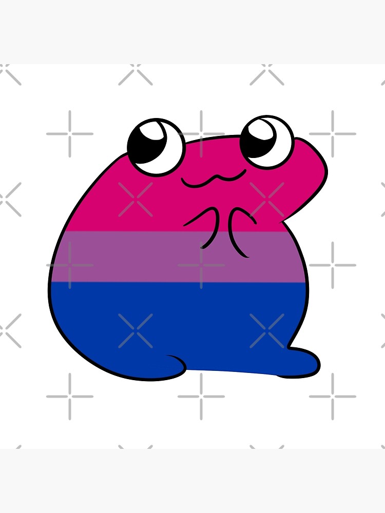 "Bi pride frog" Poster for Sale by mnsimper | Redbubble