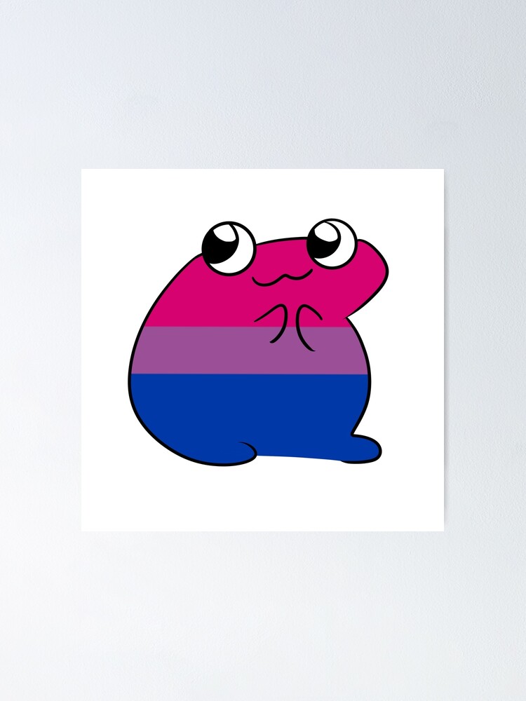 "Bi pride frog" Poster for Sale by mnsimper | Redbubble
