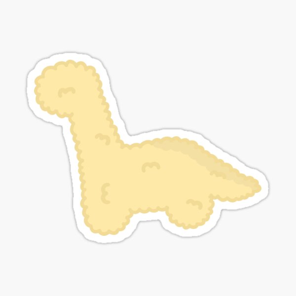 "Long neck Dino nugget" Sticker by MellowMelloShop | Redbubble