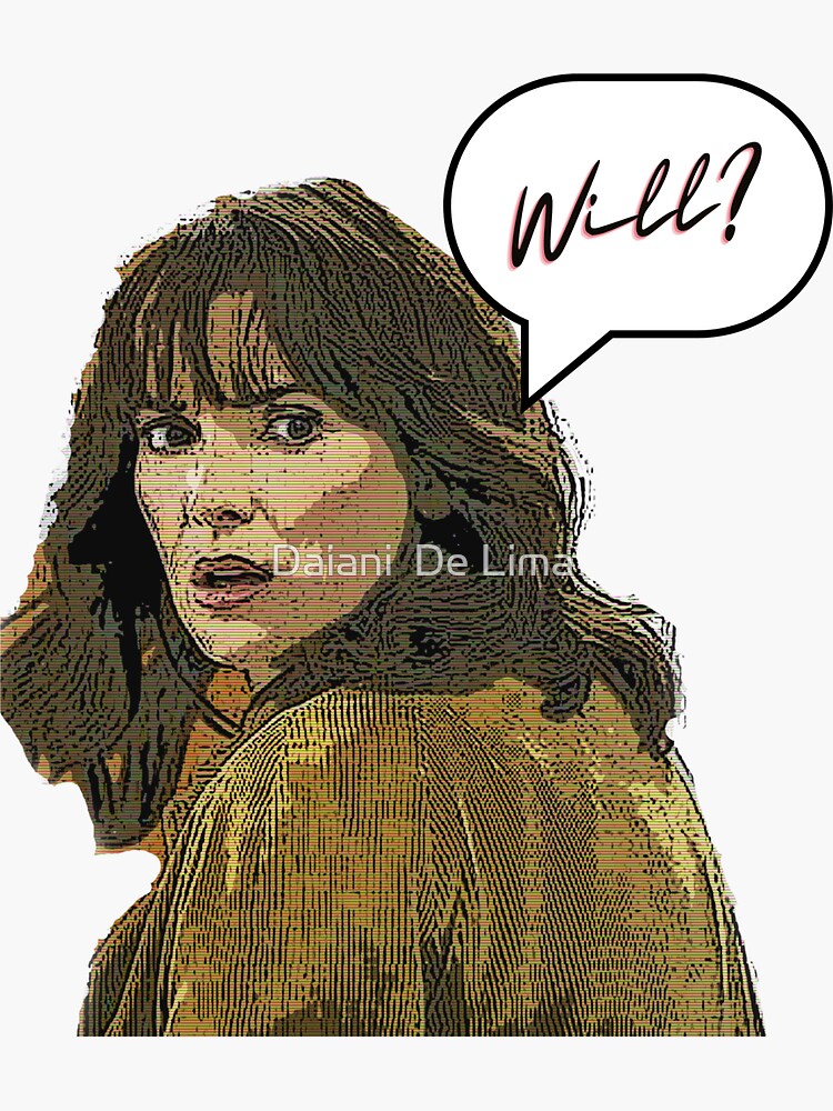 "Joyce Byers of Strangers Things" Sticker for Sale by Daiani-lima3h ...