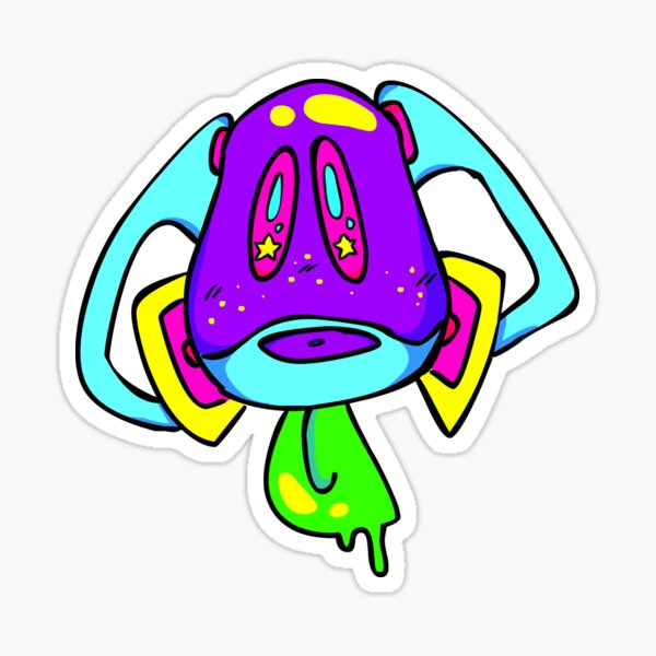 "Neon Aibo!" Sticker by Anarchie-Art | Redbubble