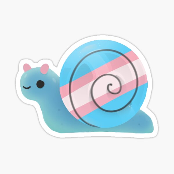 "Transgender Snail, Gay Lgbtq+ " Sticker for Sale by Mossysplashart ...