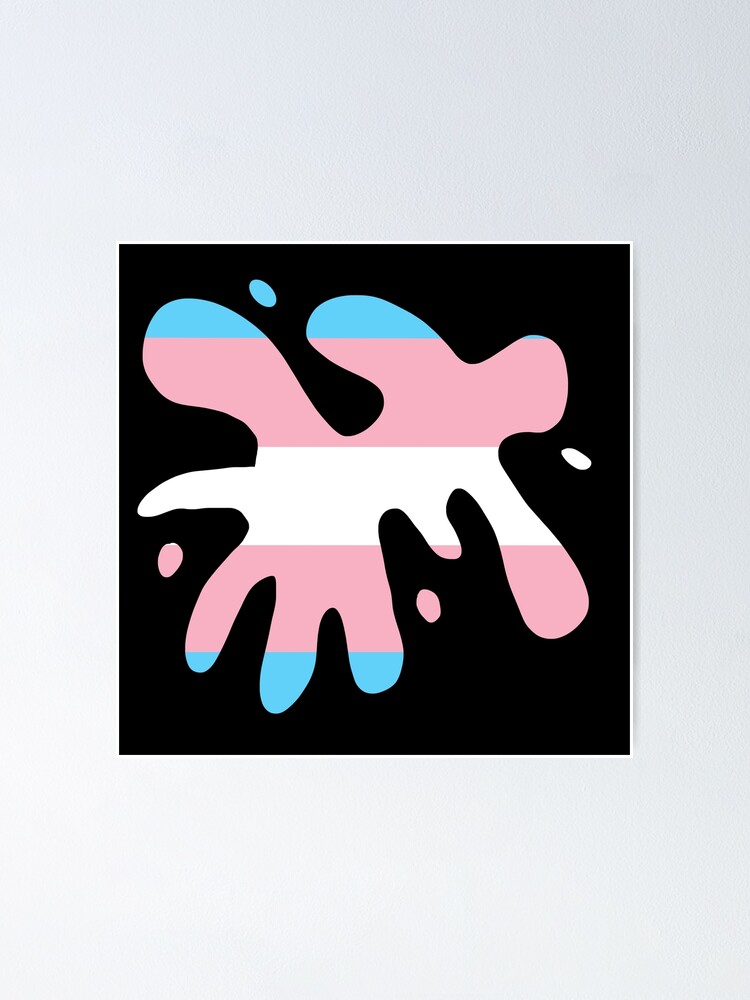 "Transgender Pride Flag Splatter" Poster for Sale by wabbassoart ...