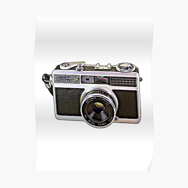 "Konica Vintage Camera" Poster for Sale by InspireMoment | Redbubble