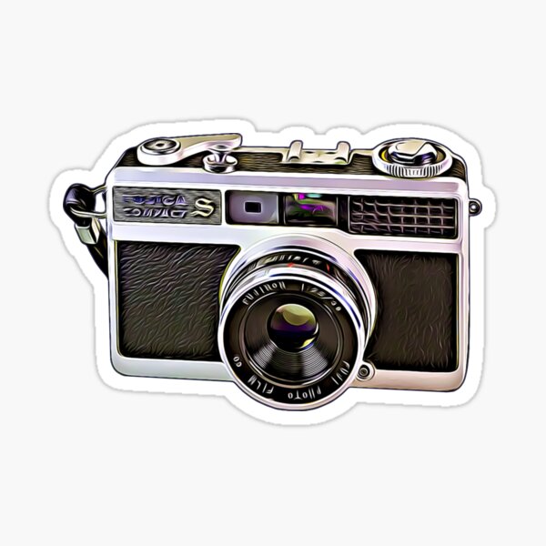 "Konica Vintage Camera" Sticker for Sale by InspireMoment | Redbubble