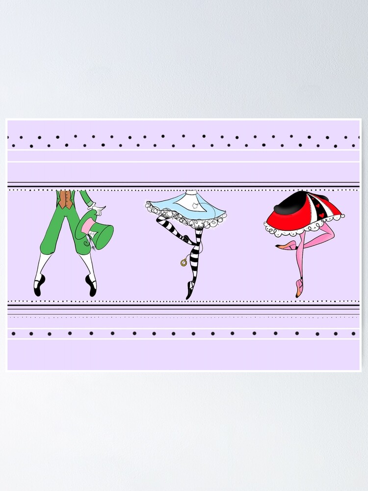 "Alice in Wonderland Ballet" Poster for Sale by Hallie Odom | Redbubble