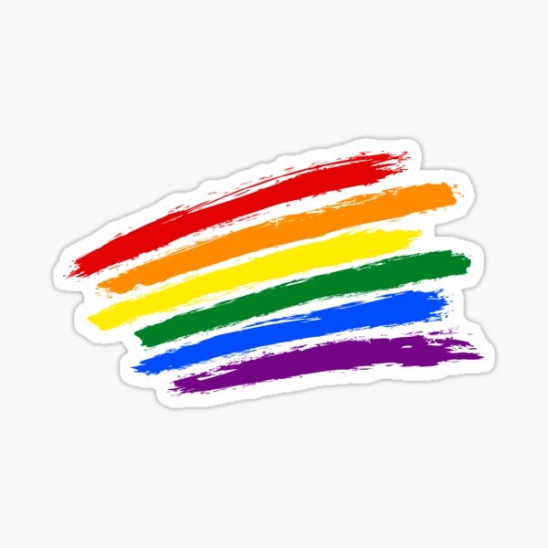 "LGBT Rainbow" Sticker for Sale by ashlanart97 | Redbubble