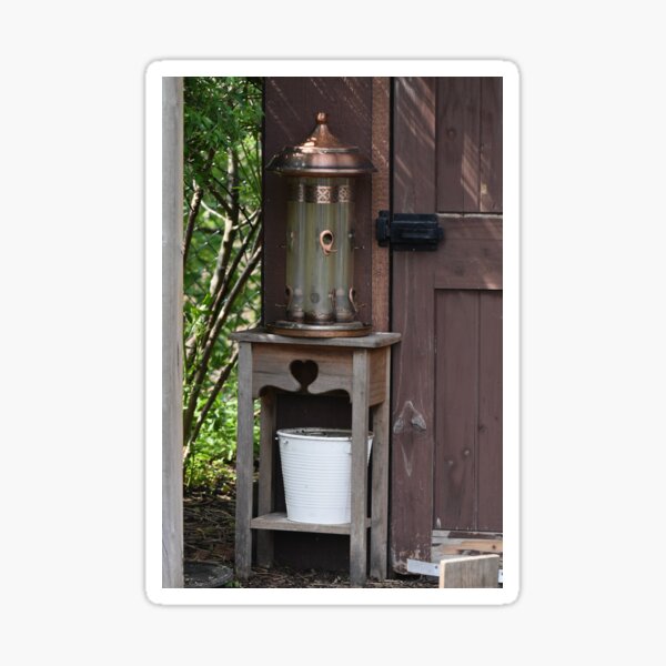 "Backyard Shed and Bird Feeder " Sticker for Sale by AlishaWatson ...