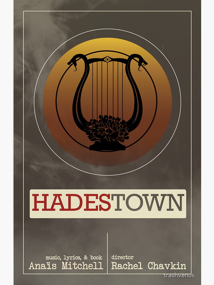 "HADESTOWN Musical Poster" Sticker for Sale by trashvenus | Redbubble