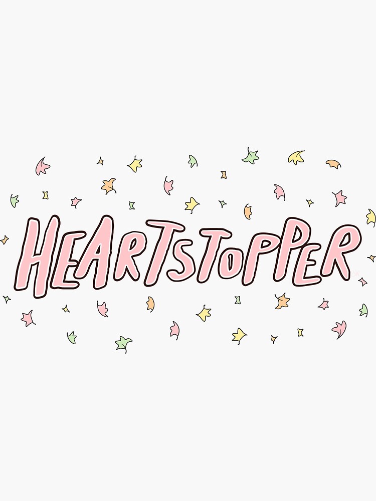 Pegatina «Heartstopper Logo Hojas» de ValCassy | Redbubble
