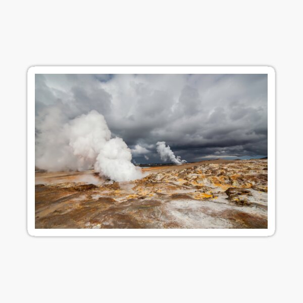 "Geothermal Area" Sticker for Sale by Ragnarsson | Redbubble