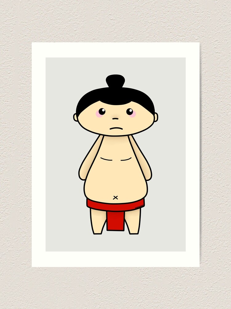 "The cutest little sumo" Art Print by rainbowcho | Redbubble
