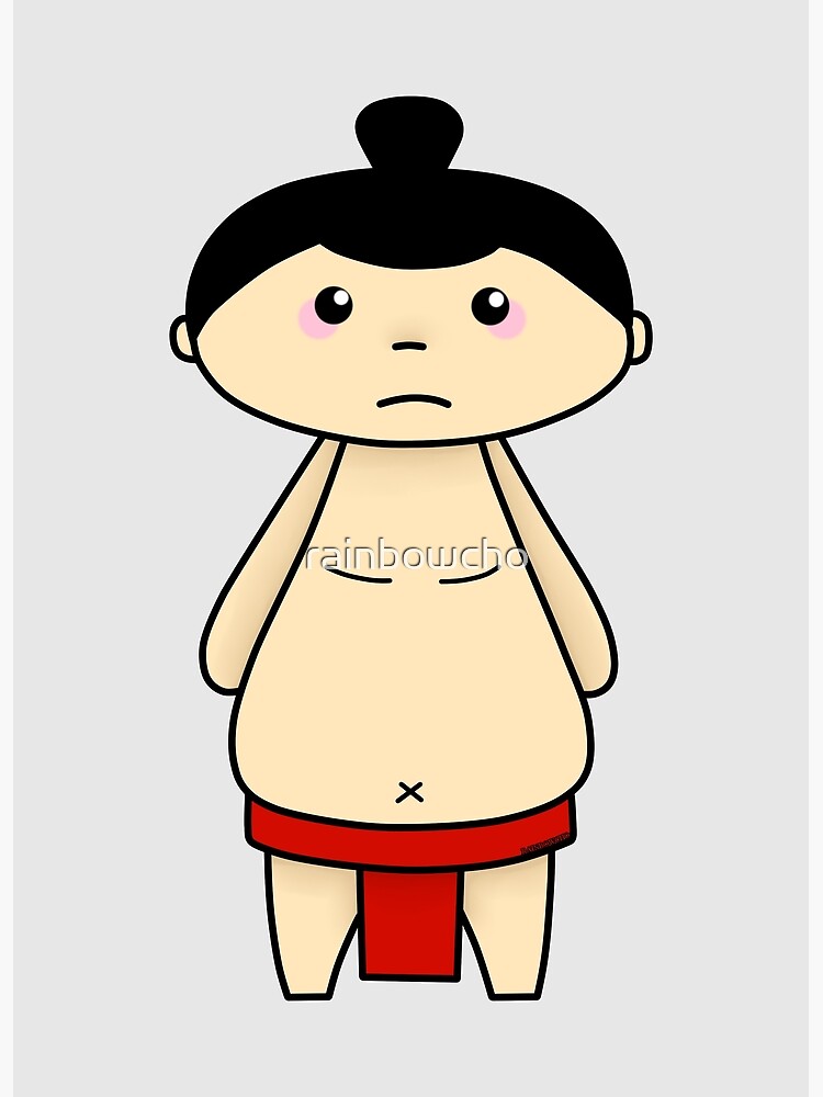 "The cutest little sumo" Art Print by rainbowcho | Redbubble