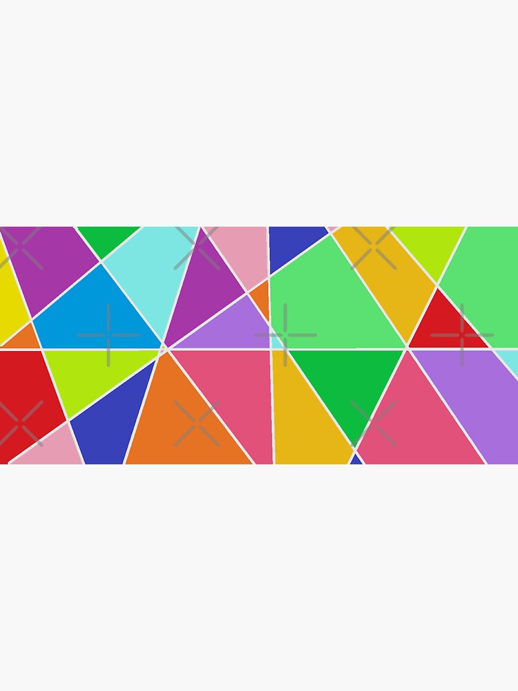 "Colorful Geometric Design" Sticker for Sale by Aye-Aye-Captain | Redbubble