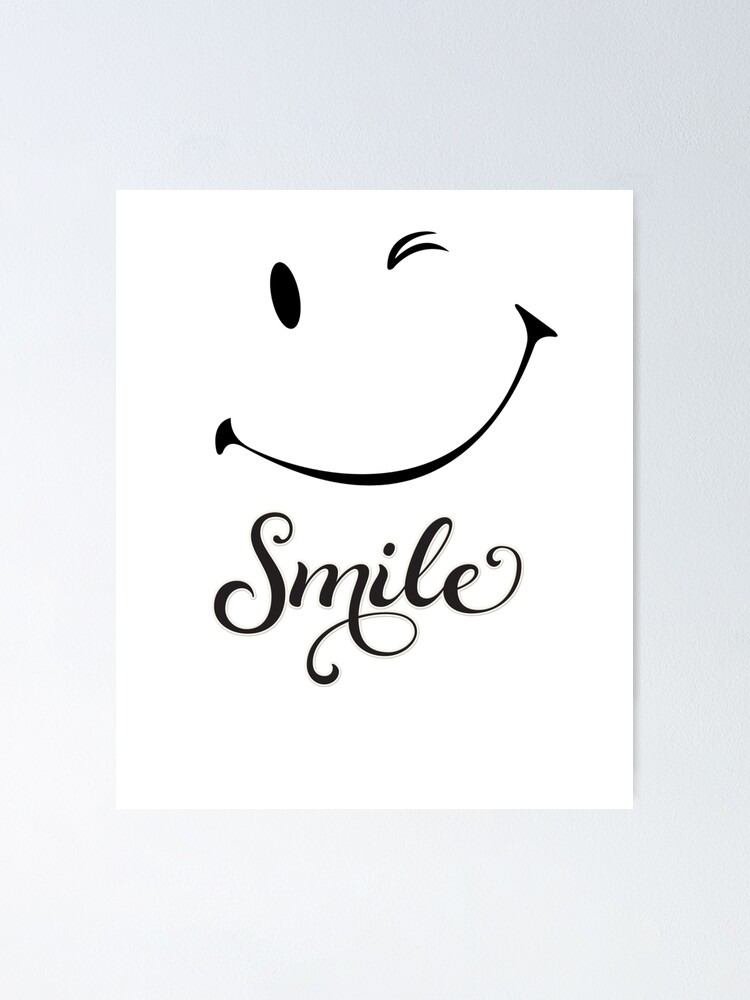 "Smile-smile forever-big smile" Poster for Sale by mano2022 | Redbubble
